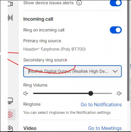 Hot to get a ring out of your wireless headset when running your soft ...