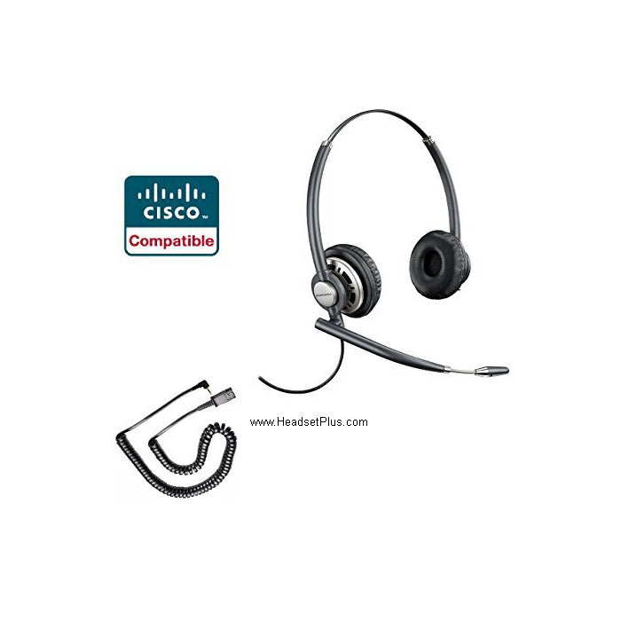Plantronics HW720-SPA Cisco SPA 303, 5xx, 9xx Certified Headset ...